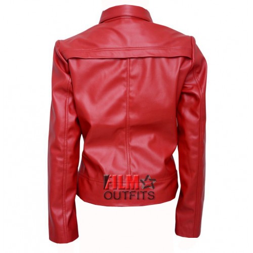 Once Upon a Time Emma Swan Red Leather Jacket