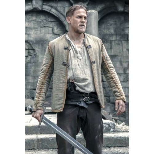 Brown King Arthur Charlie Hunnam Jacket